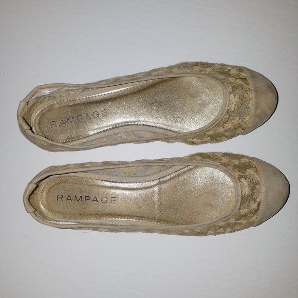 Rampage | Shoes | Rampage Cream Slip On Flats 85 | Poshmark